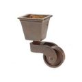 Restorers Solid Brass Square Cup Caster - 3/4 Inch Wheel | Van Dyke's ...